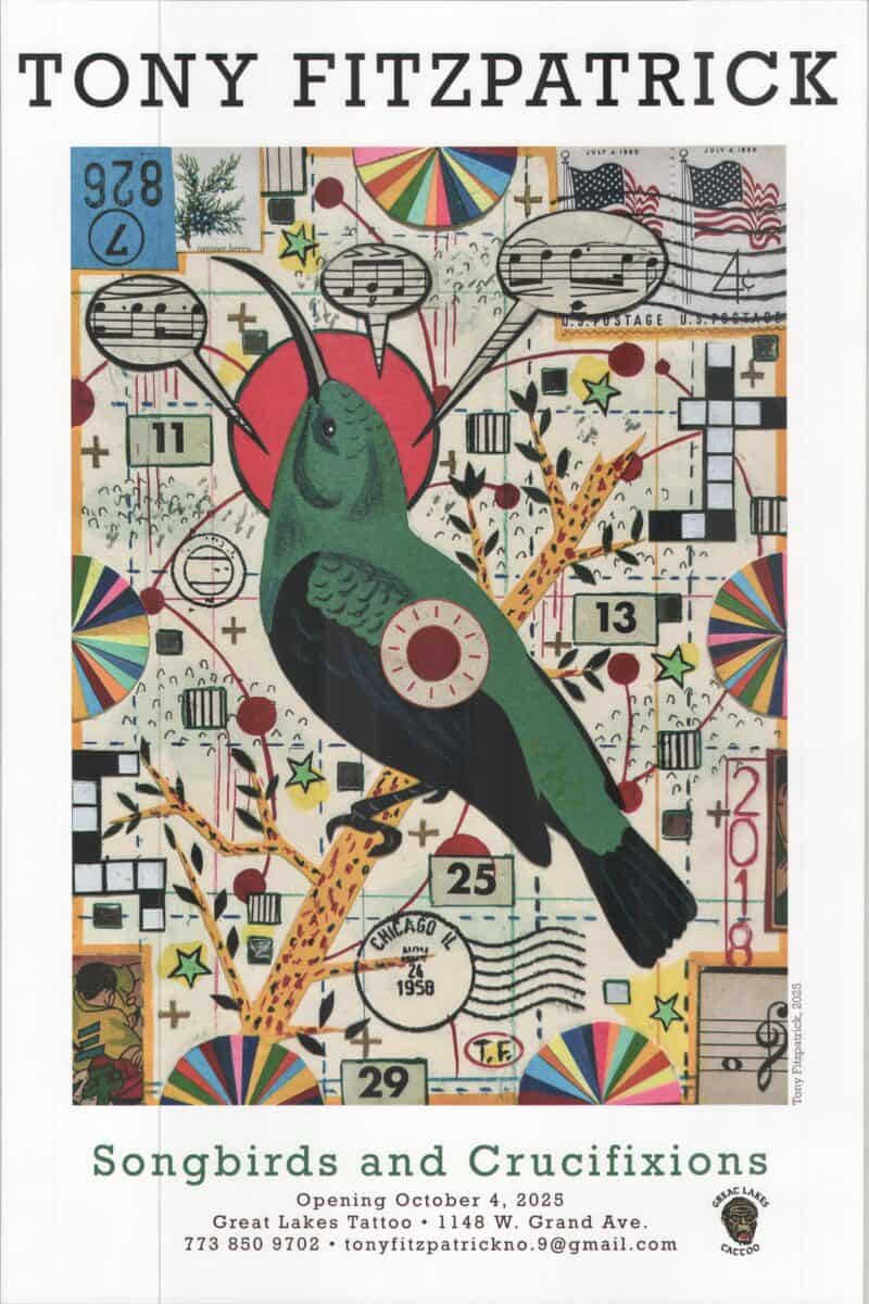 Songbirds & Crucifixions - Tony Fitzpatrick — Limited Edition 12 x 18 ...